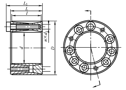 Z4型胀紧连接套的型式与基本尺寸(JB/T 7934—1999)