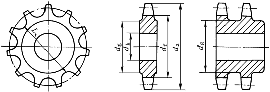 链轮基本参数和主要尺寸(GB/T1243—1997)