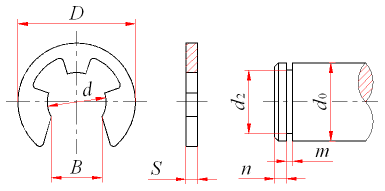 开口挡圈（GB896-86）